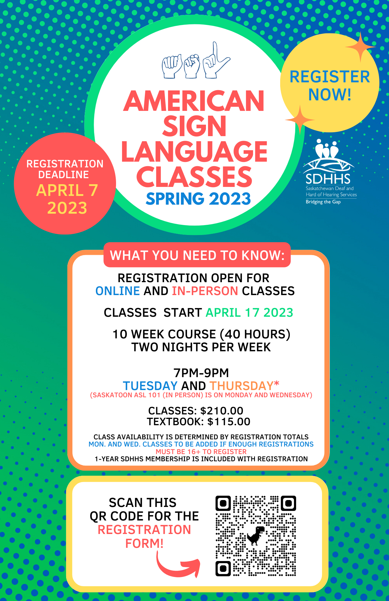 American Sign Language Classes – SDHHS