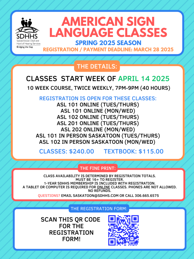 American Sign Language Classes – SDHHS