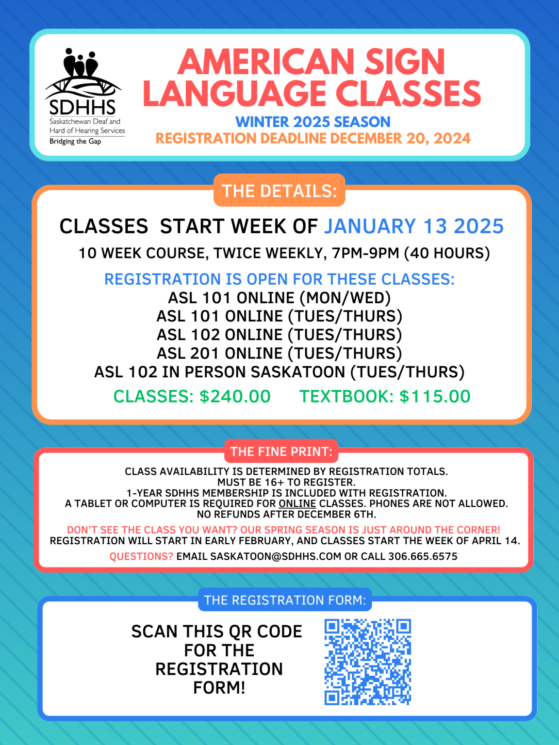 American Sign Language Classes – SDHHS